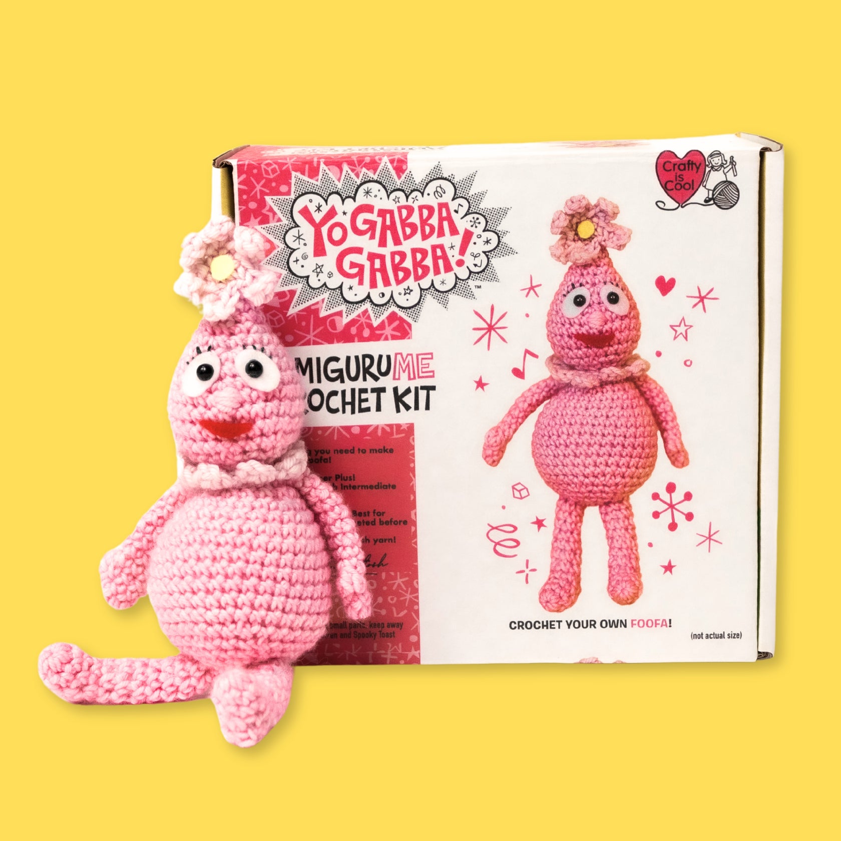 Yo Gabba Gabba! AmiguruME Foofa Crochet Kit with Crafty Is Cool ...